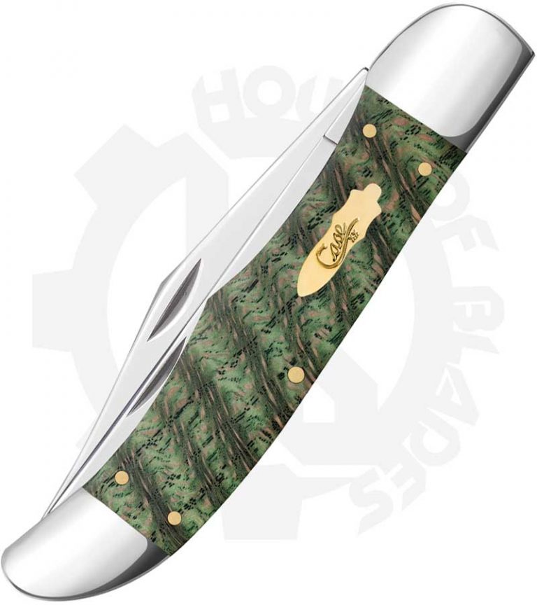 W.R. Case Folding Hunter 64072 – Kelly Green Curly Oak – House of Blades